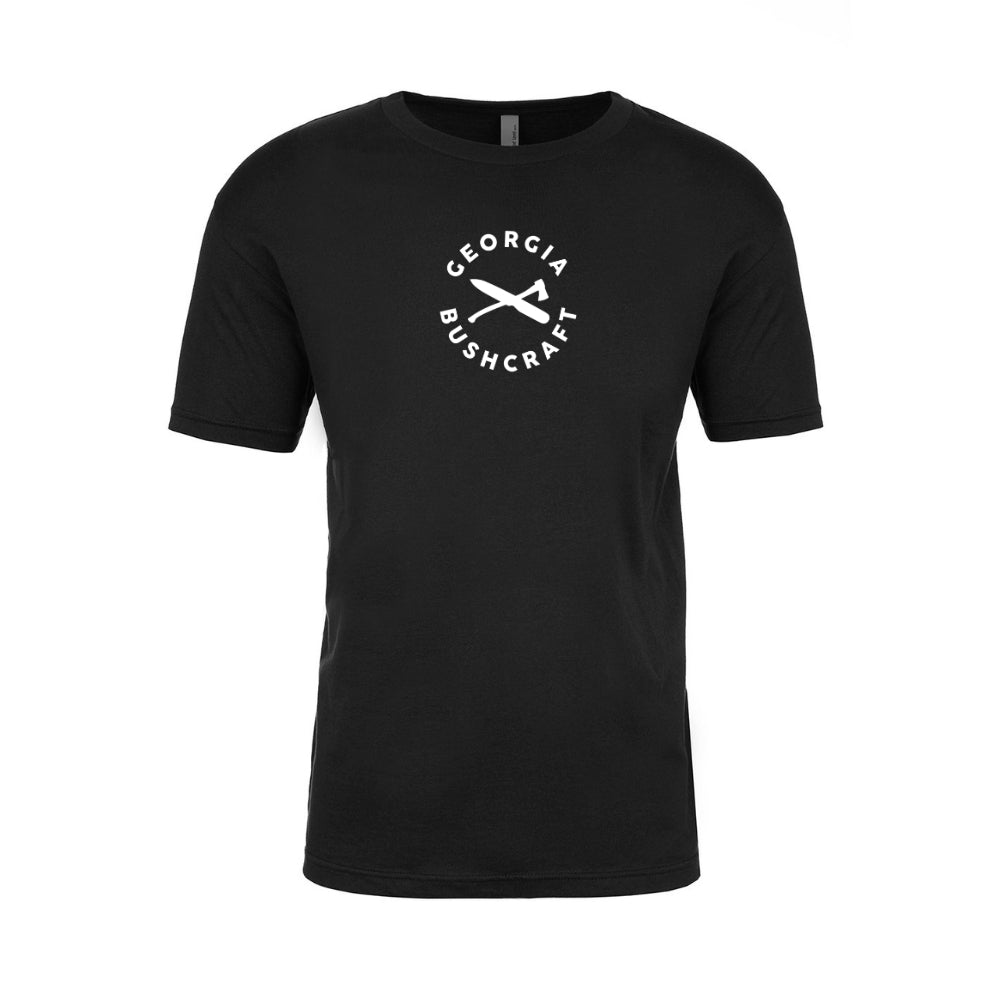 GABC Circle Logo Shirt - Black & White — Georgia Bushcraft