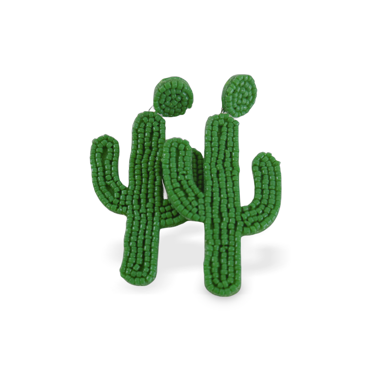 Beaded Cactus Earrings — Georgia Bushcraft