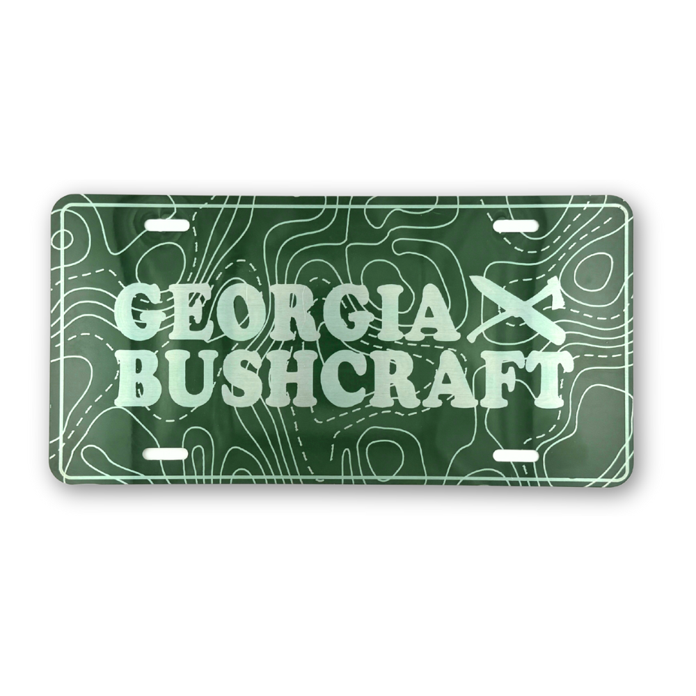 GABC License Plate - Green — Georgia Bushcraft