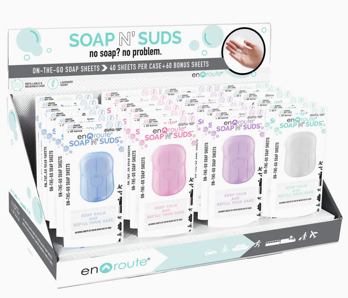 En Route Soap 'n Suds On-The-Go Soap Sheets — Georgia Bushcraft