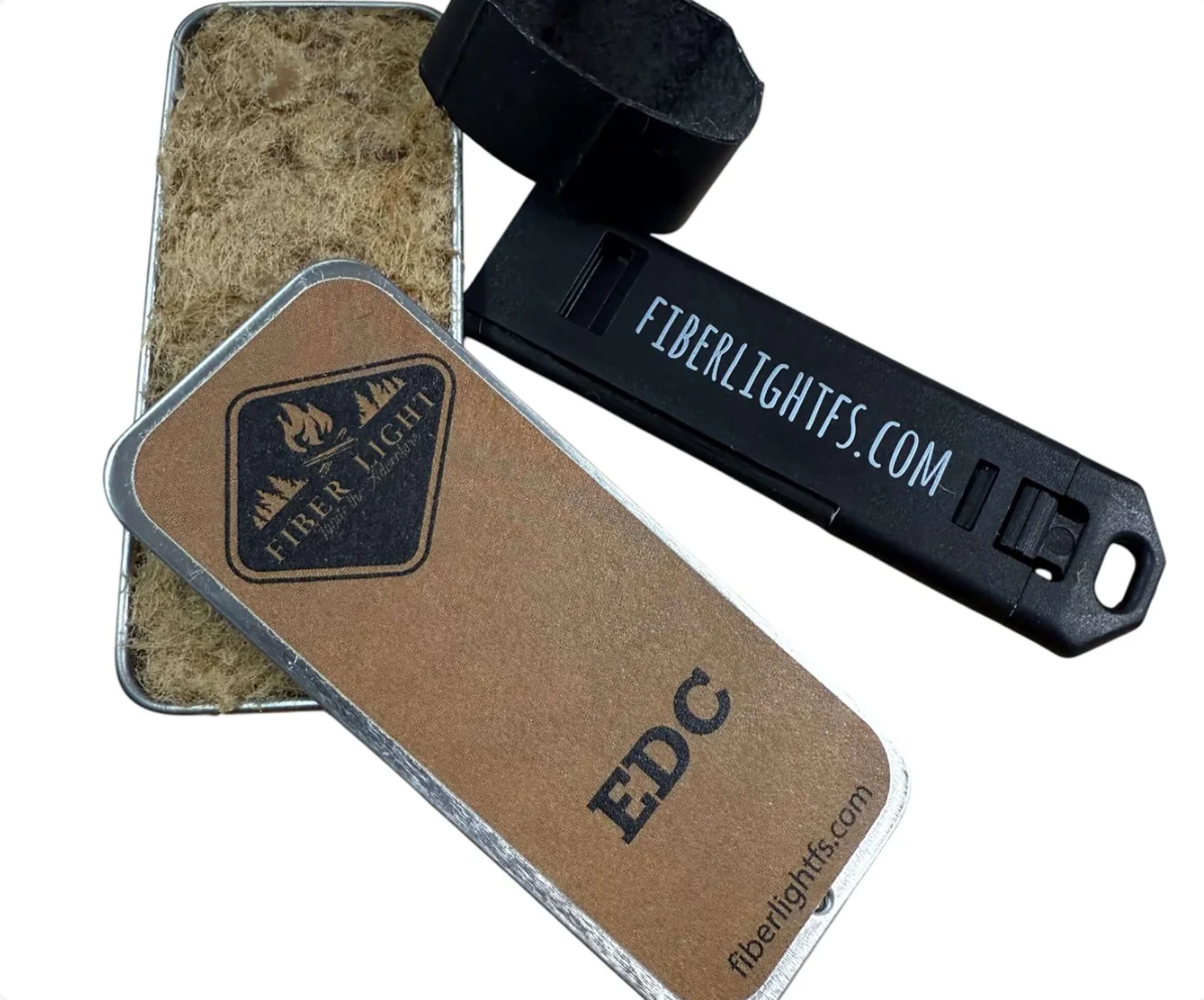Fiber Light EDC Fire Kit — Georgia Bushcraft