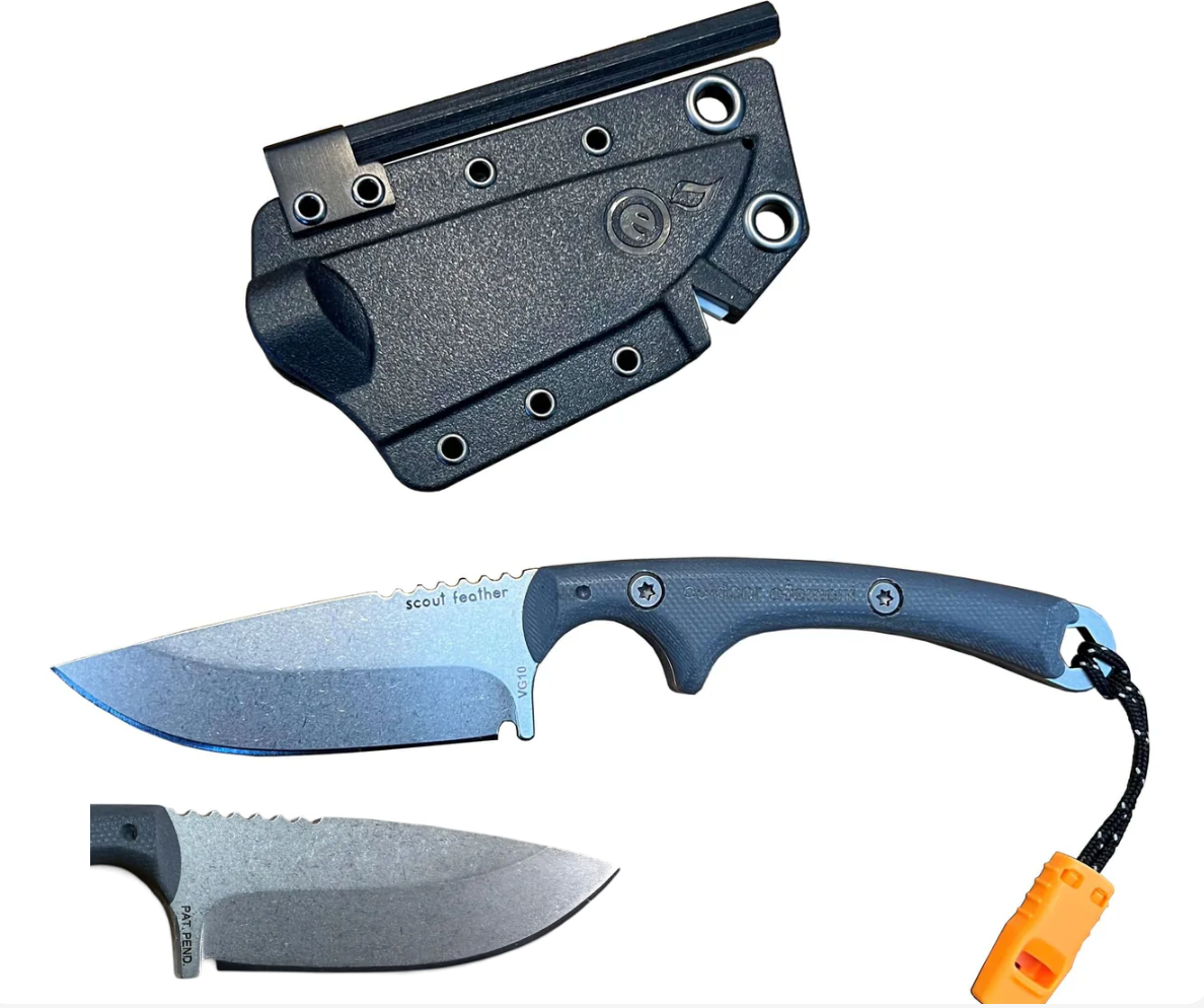 Outdoor Element Scout Feather Survival Knife - Gray — Georgia Bushcraft